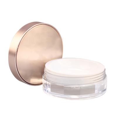 China 15g lege Duidelijke Ronde ABS Losse Poedercontainer met Gouden GLB Te koop