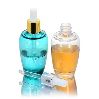 Cina Bottiglia cosmetica unica del contagoccia di immaginazione 60ml chiara PETG per il siero in vendita