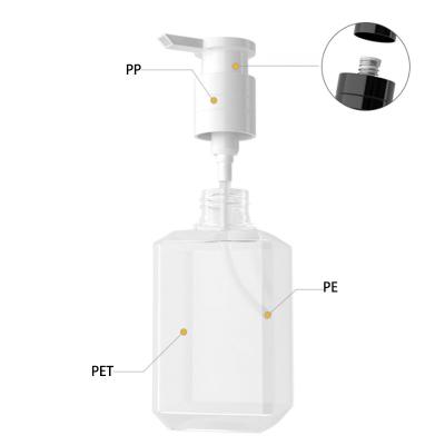 中国 厚い壁のボディ洗浄のためのプラスチック シャンプーのびん250ml 300ml OEM 販売のため