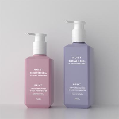 中国 厚い壁のボディ洗浄のためのプラスチック シャンプーのびん250ml 300ml OEM 販売のため