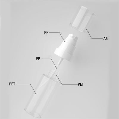 Cina Bottiglia cosmetica trasparente 30ml 100ml dello spruzzo di PETG per essenza facciale in vendita