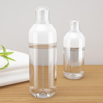 Cina Chiara bottiglia facciale di plastica rotonda 120ml 180ml della foschia di PETG con lo spruzzatore della pompa in vendita