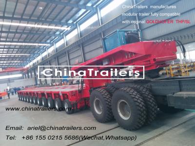 China hydraulic modular trailers for sale