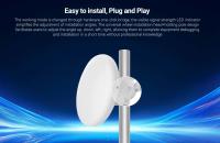 China WiFi 6 Outdoor Wireless Bridge 2400Mbps 5KM Long Range Point to Point CPE for sale