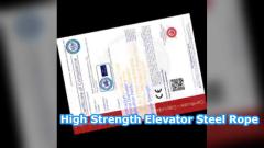 8x19S 8x7 PP Elevator Steel Rope High Strength Performance