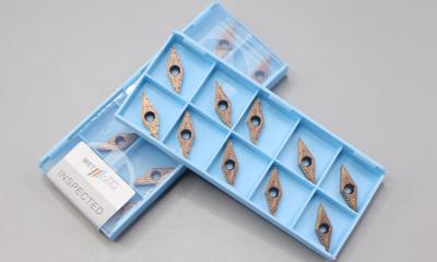 China Karbiddrehinsätze Rhombic 35° Beschichtung Drehmaschine Karbidinsätze für die Verarbeitung auf Stainl VBMT110304 zu verkaufen