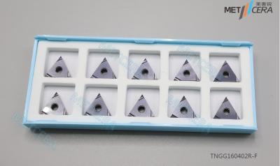 중국 60° 삼각형 네거티브 홀 TNGG160402R-F 오른손 절단 회전 삽입, 탄화물 삽입, 땅 삽입 판매용