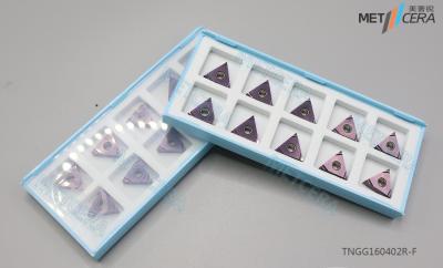 China Carbide Insert TNGG160402R-F PV8410 Right Hand Cutting Turning Insert, Grounded Insert for sale