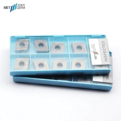 중국 HRA92.5 견고성 도성합금 전환은 CNGG120404L Ｐ 좋은 서피스를 삽입합니다 판매용