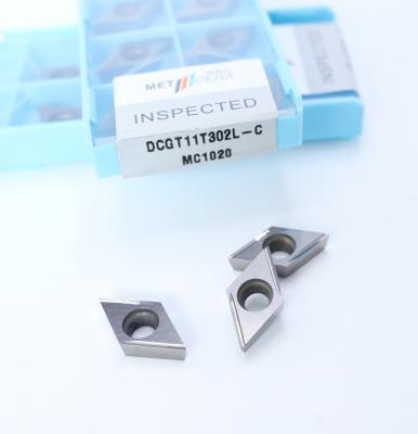 중국 HRA92.5 견고성 도성합금 전환은 좋은 서피스 DCGT11T302L-C를 삽입합니다 판매용