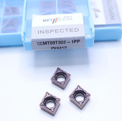 중국 파열 저항 세르메트 턴링 도구 좋은 표면 매끄러움을 삽입 CCMT09T302-1PP PV4412 판매용