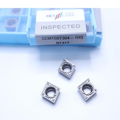 중국 파열 저항 세르메트 턴링 도구 좋은 표면 매끄러움을 삽입 CCMT09T304-1HQ MF412 판매용