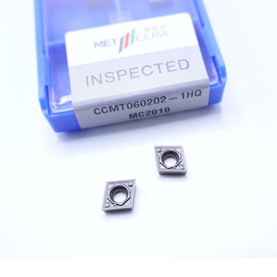 중국 MC2010 등급 CNC 회전 삽입자 고강도 CCMT060202-1HQ 판매용