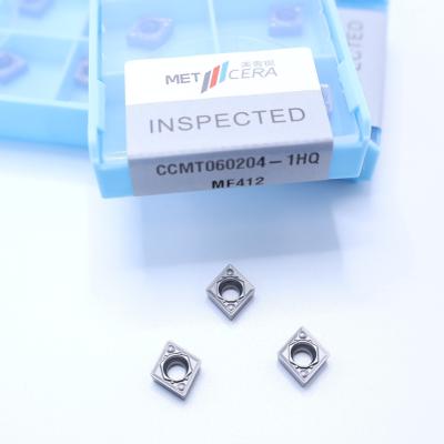 中国 骨折耐性 カービッド切削ツール 表面の滑らかさ CCMT060204-1HQ MF412 販売のため