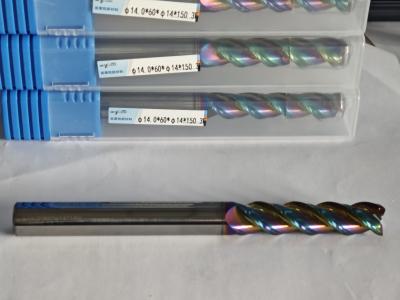 China MAE PLUS Carburo de larga longitud Molino de acabado para metales no ferrosos Molino de procesamiento de aluminio y cobre 14 mm φ14.0 x 60 x φ14 x 150 mm en venta