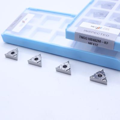 중국 탄화탄소 외부 회전 삽입기, 땅으로 된 부정적인 탄화탄소 삽입기 TNGG160402M-KF MF412 판매용