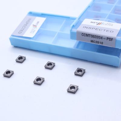 Chine CCMT060204 Tournage CNC à vis indexable, inserts de tournage pour l'acier et autres métaux à vendre