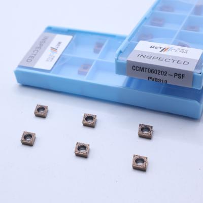 중국 CCMT060202 철강 및 합금 절단 완공을 위한 CNC 탄화탄소 회전 삽입기, PVD 코팅 삽입기, 톱니 회전 도구용 CCMT 판매용