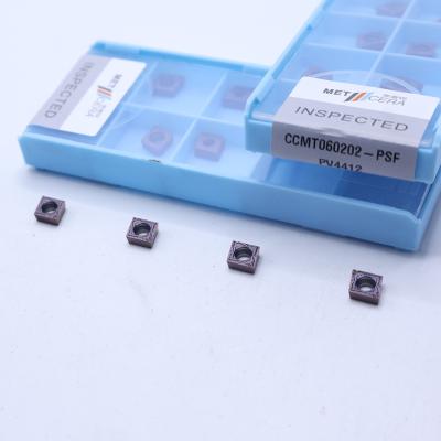 중국 CNC 탄화탄소 회전 삽입기, PVD 코팅 탄화탄소 회전 삽입기 톱니 도구 보유기, 마무리 칩브레이커 PSF, CCMT060202 판매용