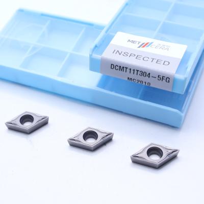 中国 DCMT07 DCMT11 鉄鋼の外側および内側回転のための5FGチップブレーカーへのサーメット挿入 販売のため