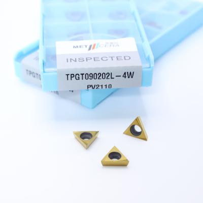 중국 TPGT06 TPGT08 TPGT09 TPGT10 TPGT11 코팅이 없는 4W 칩 브레이커와 함께 세르메트 CNC 턴링 삽입 판매용