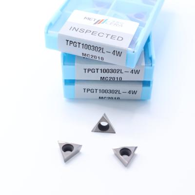 중국 TPGT06 TPGT08 TPGT09 TPGT10 TPGT11 코팅이 없는 4W 칩 브레이커와 함께 세르메트 CNC 턴링 삽입 판매용