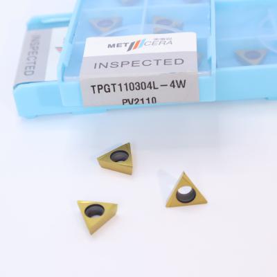 중국 TPGT06 TPGT08 TPGT09 TPGT10 TPGT11 코팅이 없는 4W 칩 브레이커와 함께 세르메트 CNC 턴링 삽입 판매용