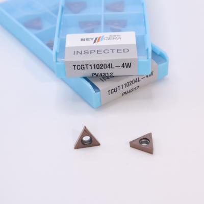 China TPGT10 TPGT11 Carbide Turning Inserts for CNC Turning 4W Chip Breaker in Silver / Bronze for sale