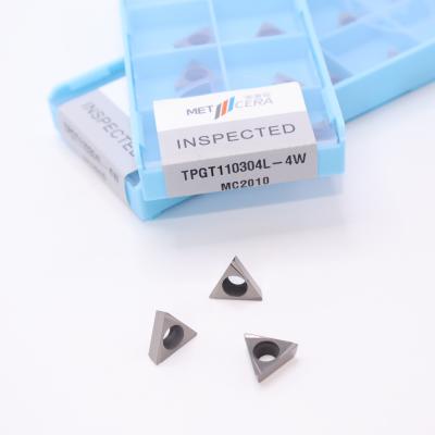 China TPGT10 TPGT11 Carbide Turning Inserts for CNC Turning 4W Chip Breaker in Silver / Bronze for sale