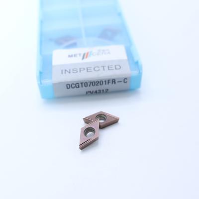 中国 MF412/PV4312 グレード シルバー / ブロンズ DCGT07 DCGT11 カービッド CNC トーニング インセット 販売のため