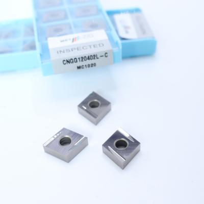 Chine Pièces de travail en acier au carbone CNGG12 inserts de tournage en cermet avec revêtement non revêtu et disjoncteur de puce de finition C à vendre