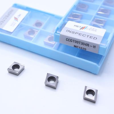 Chine CCGT06 CCGT09 Insert de tournage CNC Cermet pour les matériaux P, insert de finition avec disjoncteur H à vendre