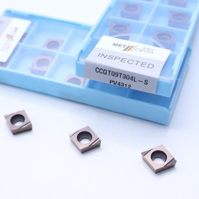 중국 CCGT04 CCGT06 CCGT09 탄화탄소 회전 삽입, 탄화탄소 CNC 회전 삽입 S 칩 브레이커 판매용