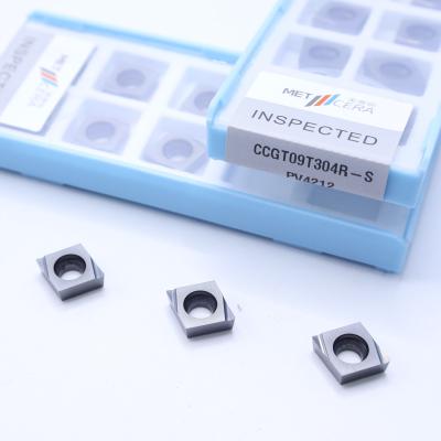 중국 CCGT04 CCGT06 CCGT09 탄화탄소 회전 삽입, 탄화탄소 CNC 회전 삽입 S 칩 브레이커 판매용