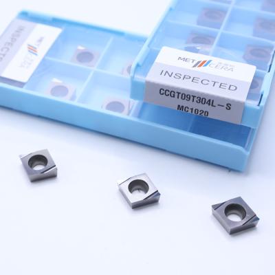 Chine Matériau métallique Résistance à l'usure élevée Avantage des inserts de tournage CNC Cermet CCGT03 CCGT06 à vendre