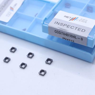 중국 CCGT04 CCGT06 CCGT09 탄화탄소 회전 삽입, 탄화탄소 CNC 회전 삽입 S 칩 브레이커 판매용