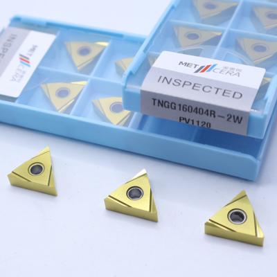 Chine TNGG1604 inserts de tournage négatif avec débrancheurs de puces de finition de 2 W et de qualité MC1020/PV1120 à vendre