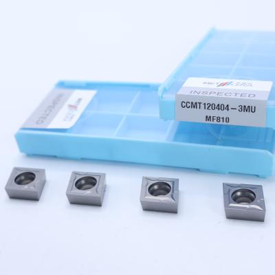 중국 CCMT06 CCMT09 CCMT12 탄화탄소 회전 삽입자 3MU 반 완성 칩브레이커 경화 HRA918 판매용