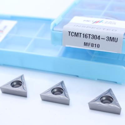 China Carbide Turning Insert TCMT09 TCMT11  TCMT16, Positive CNC Insert With 3MU Semi-finish Chipbreaker for sale