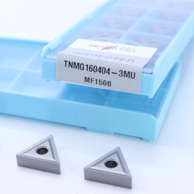 중국 탄화탄소 회전 삽입 TNMG16 TNMG1604, 3MU 반 완성 된 칩 깰 수 있는 부정적인 CNC 삽입 판매용