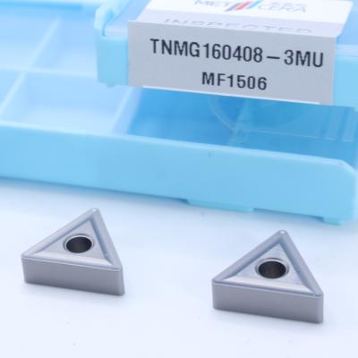 China Carbide Turning Insert TNMG16 TNMG1604 , Negative CNC Insert With 3MU Semi-finish Chipbreaker for sale