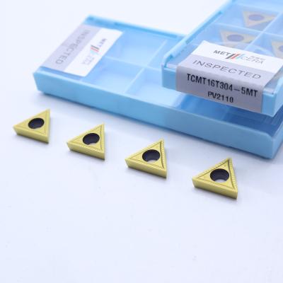 Chine TCMT11 TCMT16 inserts de tournage CNC positifs avec déchiqueteurs semi-finis de 5 MT, inserts de tournage Cermet à vendre