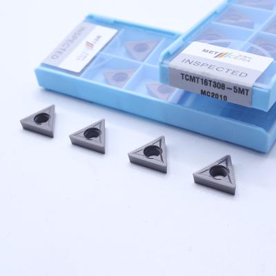 Chine TCMT11 TCMT16 inserts de tournage CNC positifs avec déchiqueteurs semi-finis de 5 MT, inserts de tournage Cermet à vendre