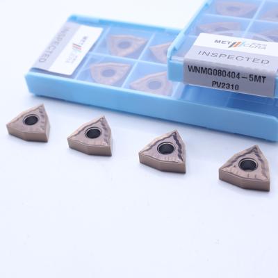 Chine WNMG08 inserts de tournage CNC négatifs avec débroussailleuses semi-finis de 5 MT, inserts de tournage Cermet à vendre