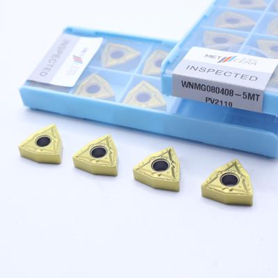 Chine WNMG08 inserts de tournage CNC négatifs avec débroussailleuses semi-finis de 5 MT, inserts de tournage Cermet à vendre