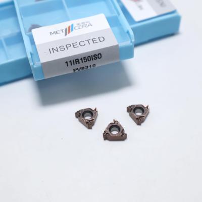 China Carbide Insert CNC Threading Inserts, Internal-thread making,11IR100ISO 11IR150ISO PV8310 for sale