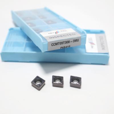 China CCMT0602 CCMT09T3 CCMT1204 Carbide Turning Inserts for Steel, Stainless Steel, PVD Coated Insert in 3MU chipbreaker for sale