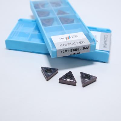 China TCMT0902  TCMT1102  TCMT16T3 60° Triangle Carbide Turning Inserts for Steel Stainless Steel in 3MU chipbreaker for sale