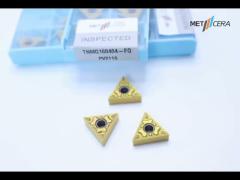 HRA92.5 Hardness CNMG120408-FQ External Turning CNC Lathe Machine Inserts Grade MC3015 Uncoated Cermet Insert