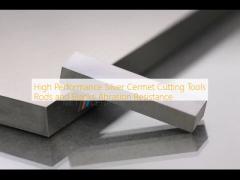 High Performance Silver Cermet Cutting Tools Rods and Blanks Abrasion Resistance